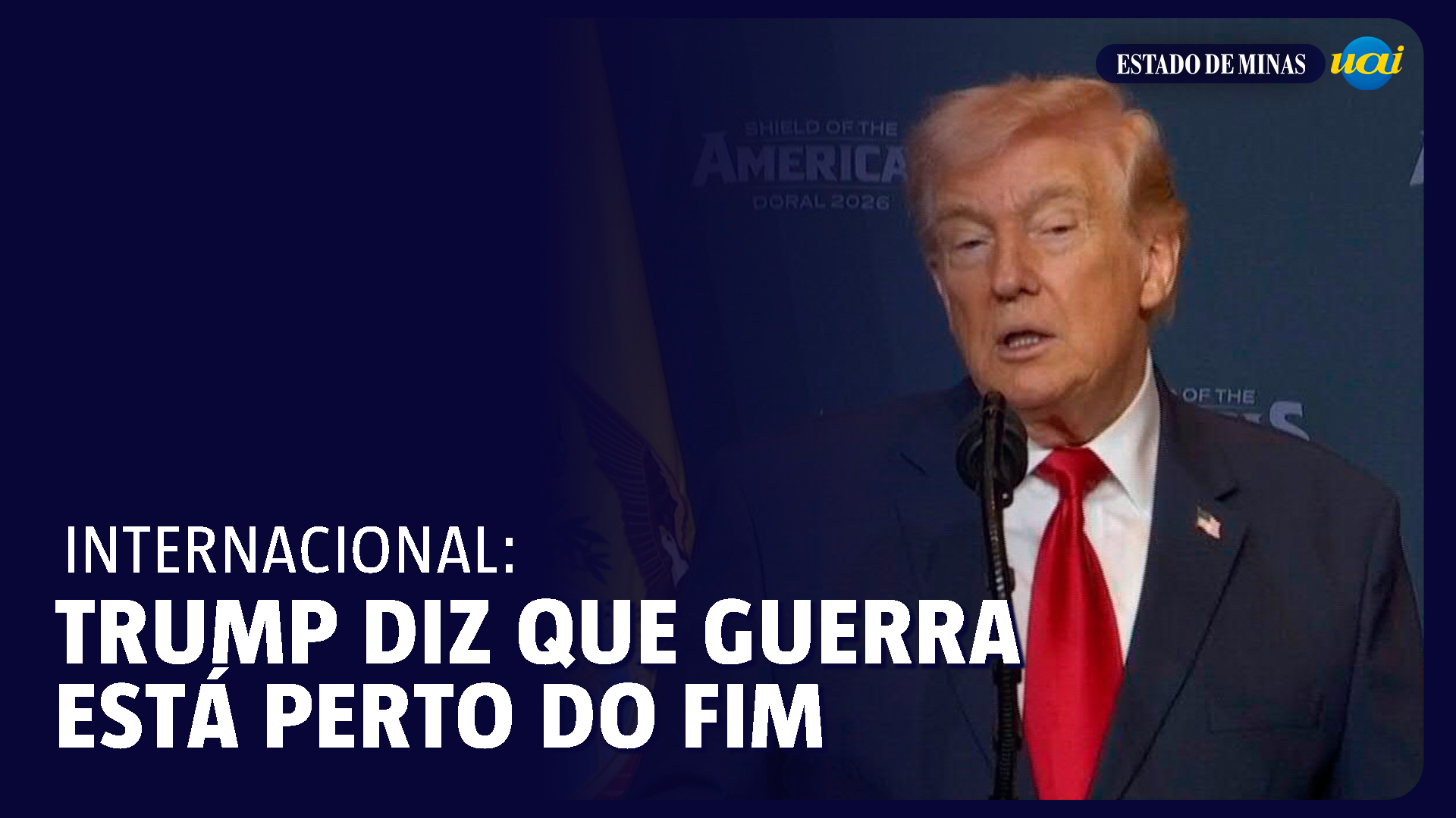 Urgente: Trump diz que guerra no Irã está 'praticamente encerrada'