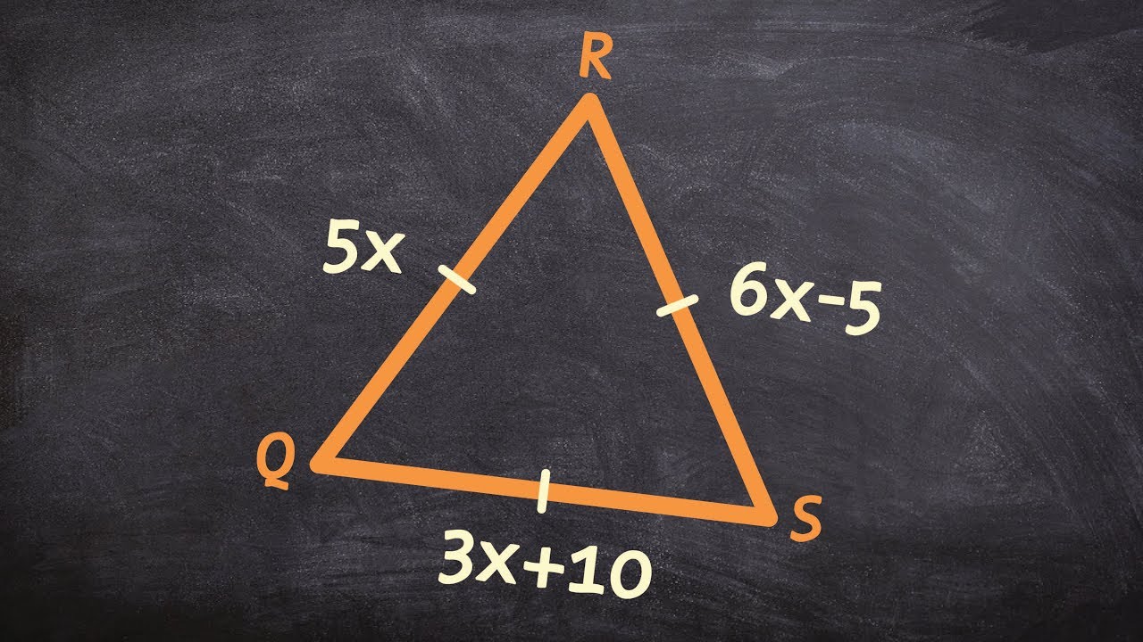 How do you find all of the sides for a equilateral triangle