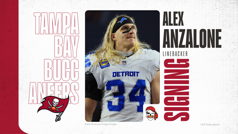 Bucs reach agreement with LB Alex Anzalone on a 3-year deal