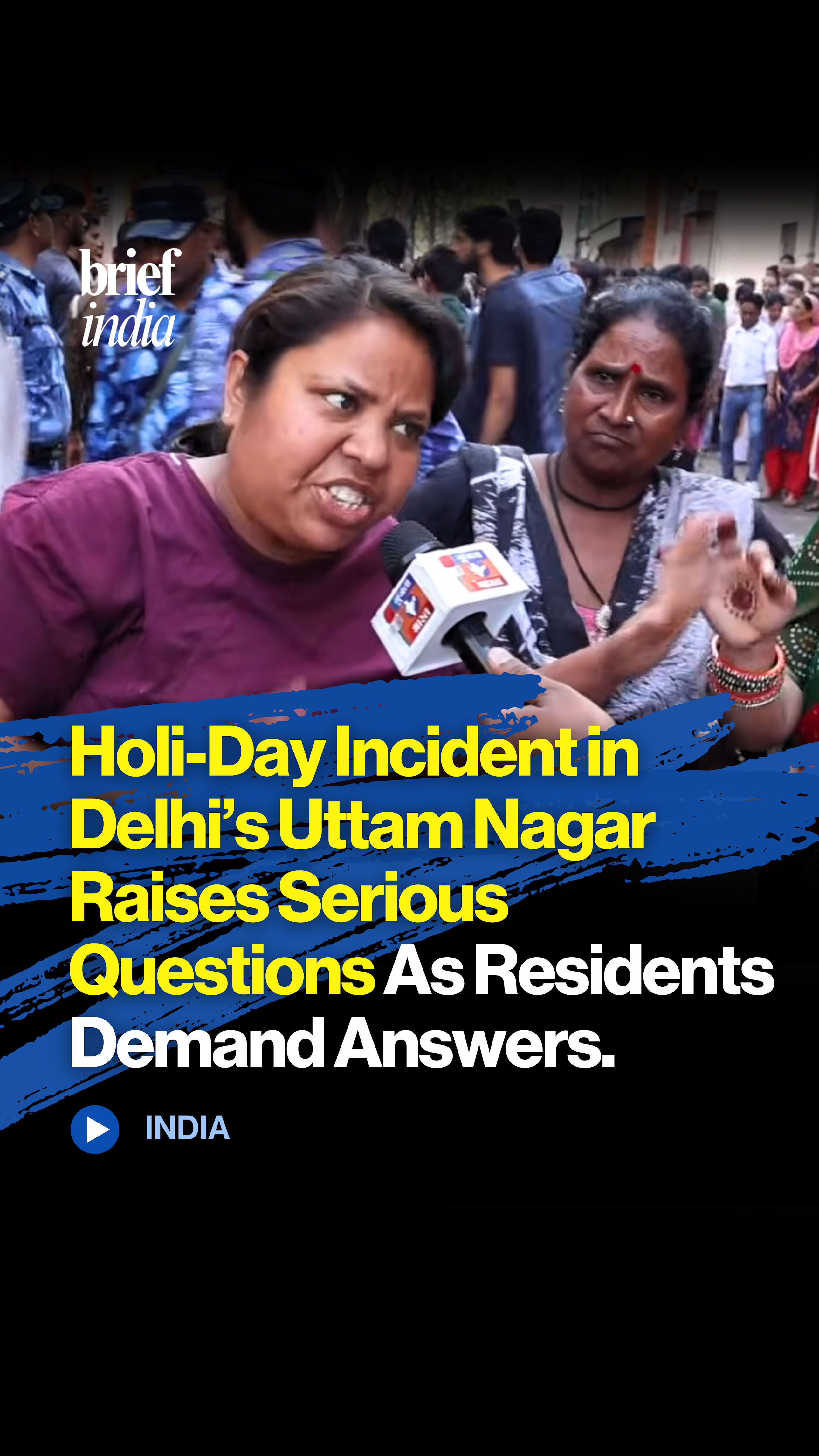 Delhi Uttam Nagar incident sparks tensions after Holi day death
