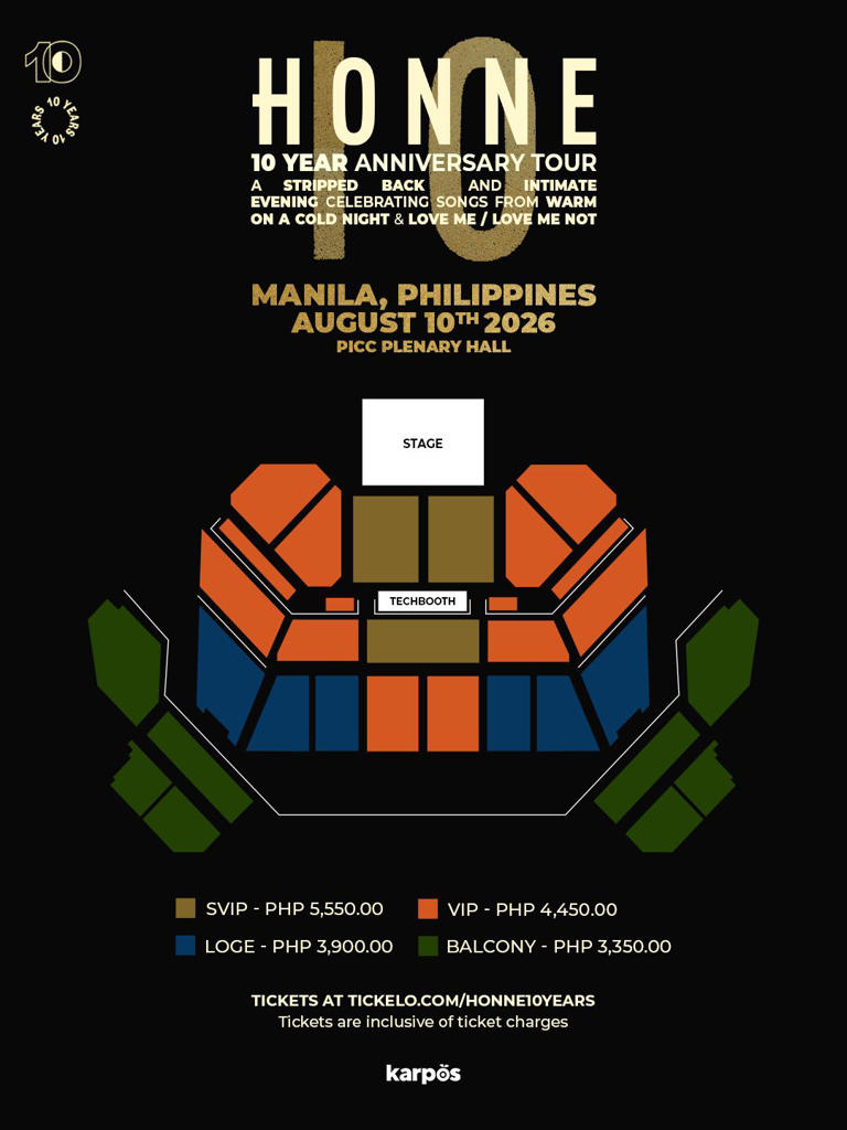 Honne to bring 10th anniversary concert to Manila in August