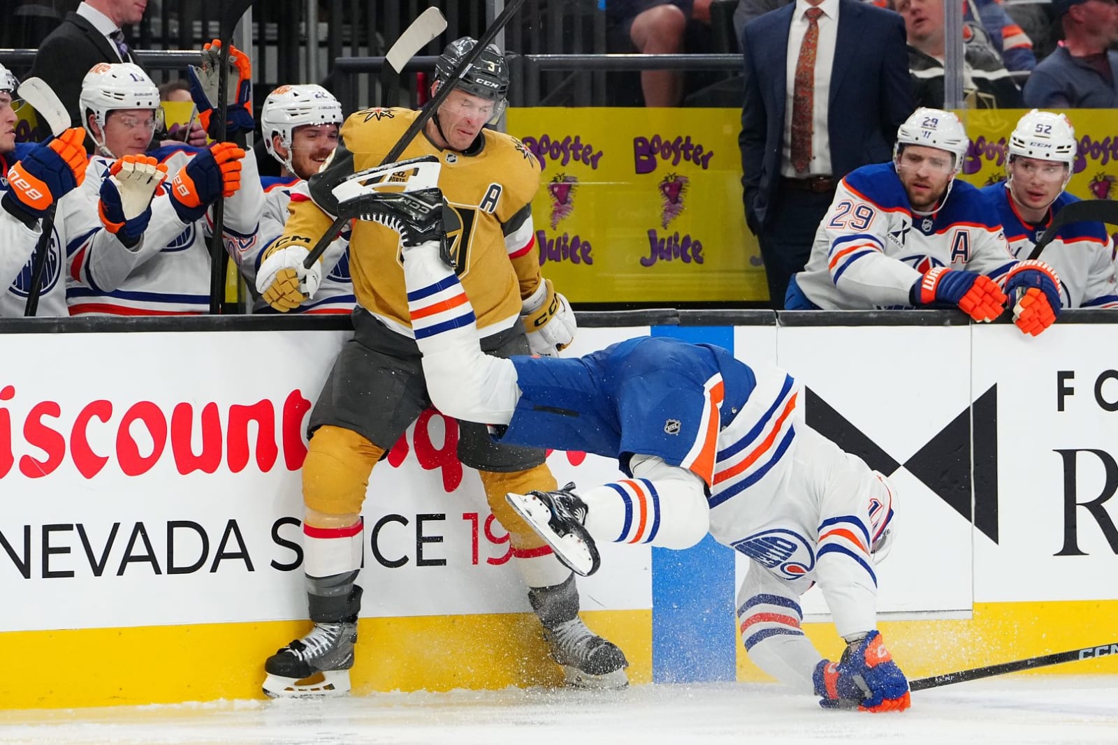 Golden Knights fall 4-2 to Oilers