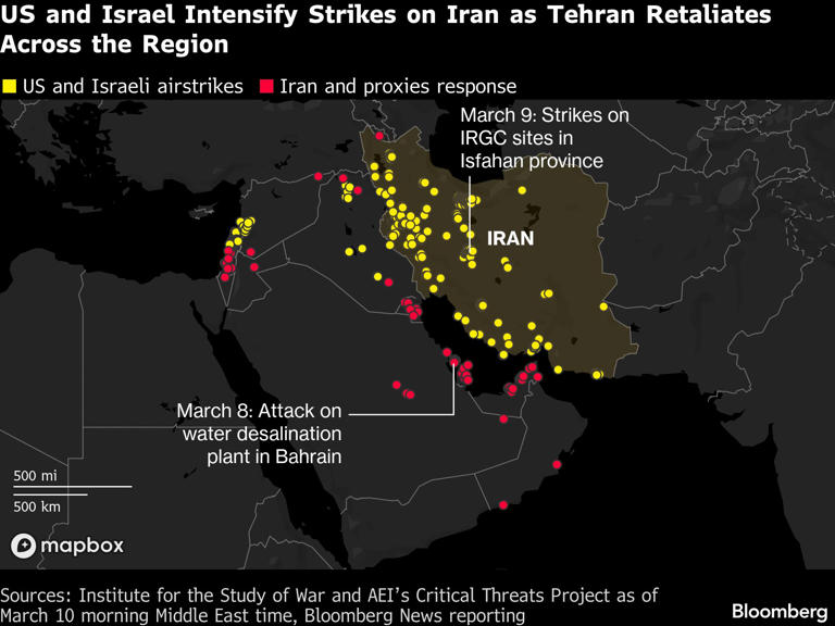 US steps up Iran strikes as oil industry faces more upheaval