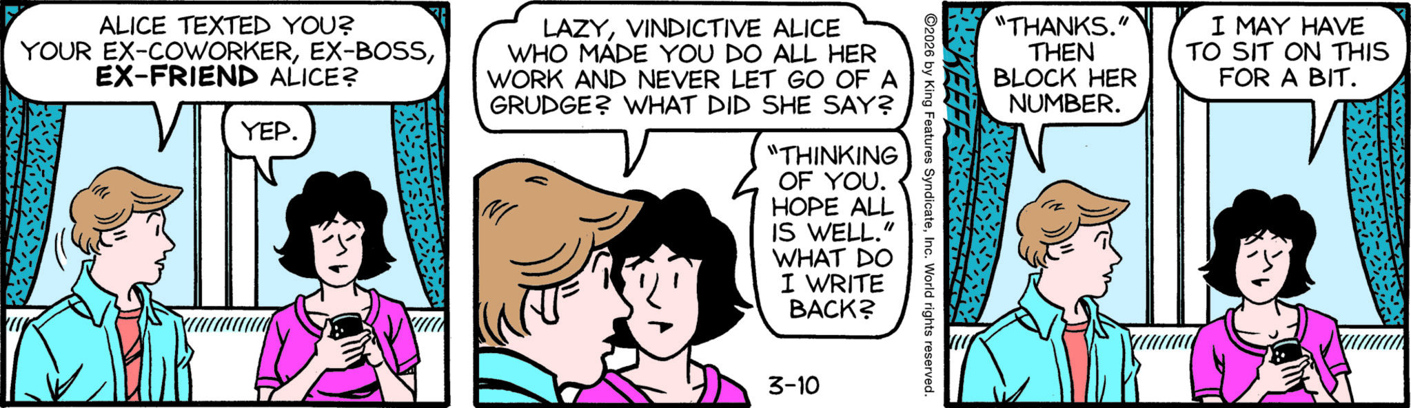 Sally Forth by Francesco Marciuliano; drawn by Jim Keefe