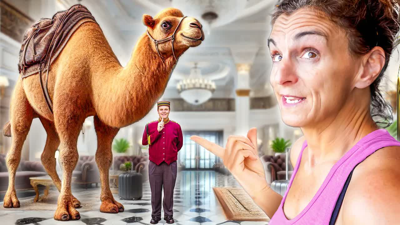 How a playful hotel prank with a camel ended in a sudden exit