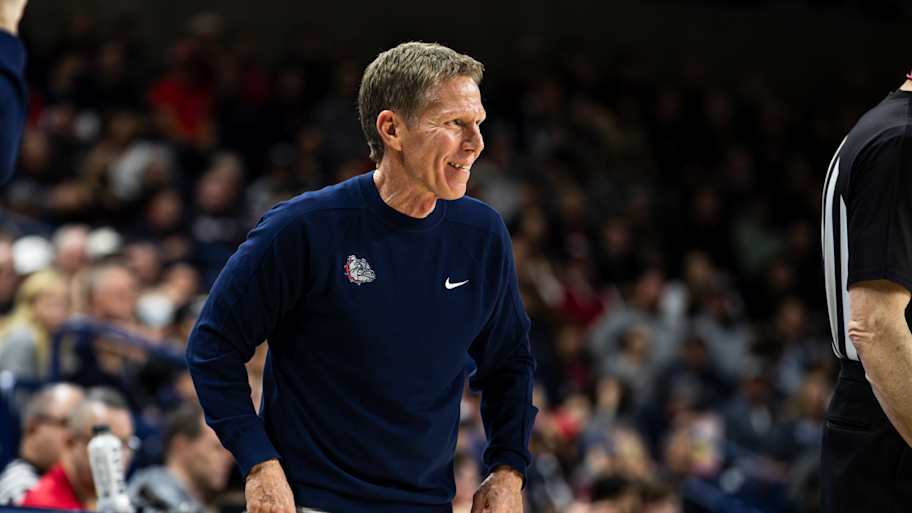 Mark Few reacts to Gonzaga's win vs. Oregon State in WCC tournament