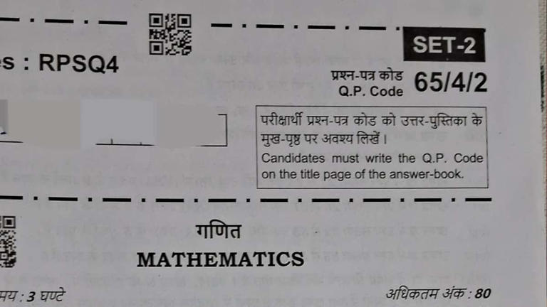 CBSE class 12 maths exam question paper goes viral after ‘rickrolling ...