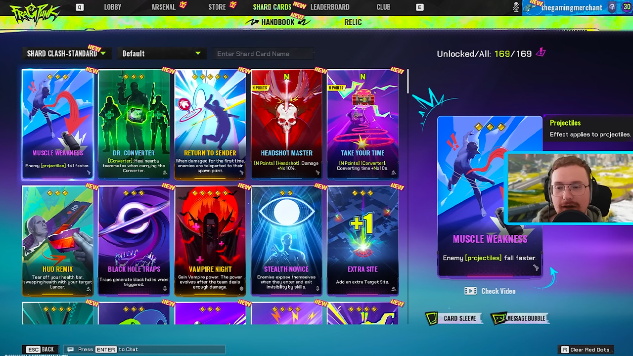 Full Fragpunk shard cards showcase all 169 cards and abilities