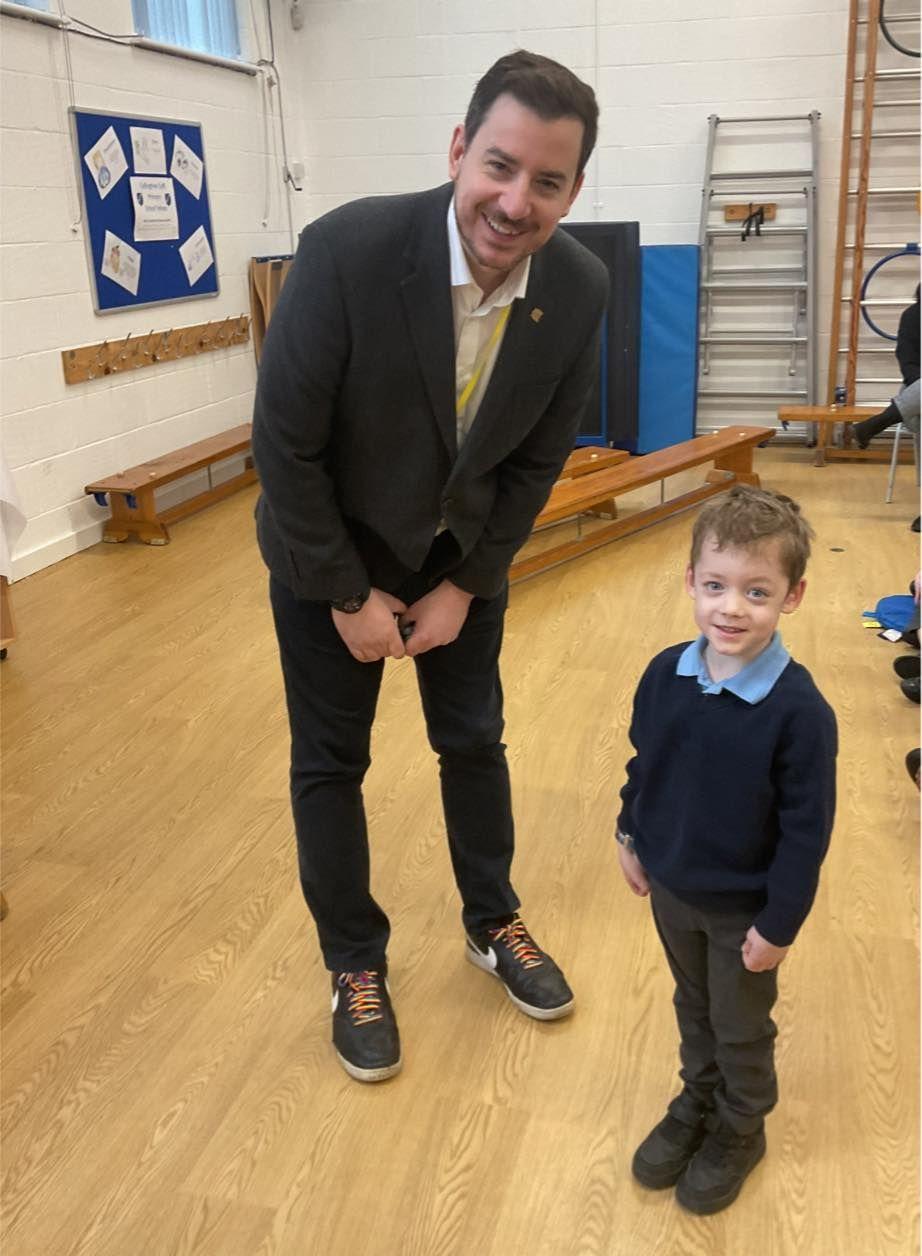 Memorable MP visit for Collingtree Primary School