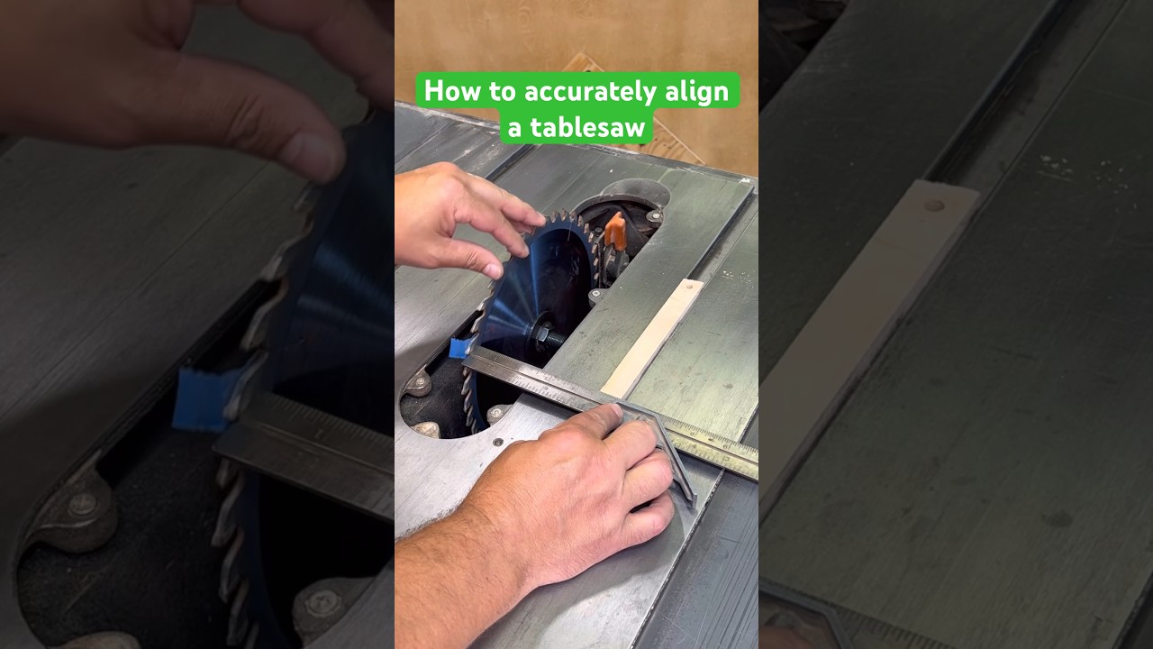 How to accurately align a tablesaw #woodworkingtools #diy #tools