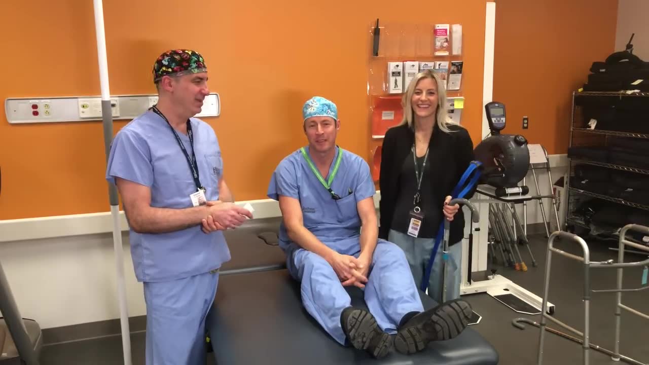 The safe way to get in and out of bed after hip or knee replacement surgery