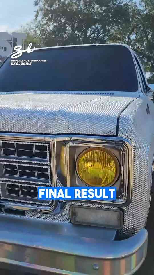 This is what too much looks like… crystal finish instead of paint