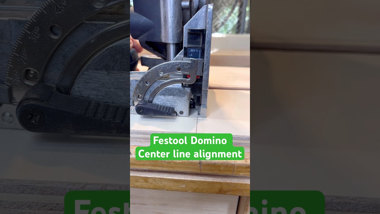 Festool Domino perfect alignment in the center of a board #workshop # ...