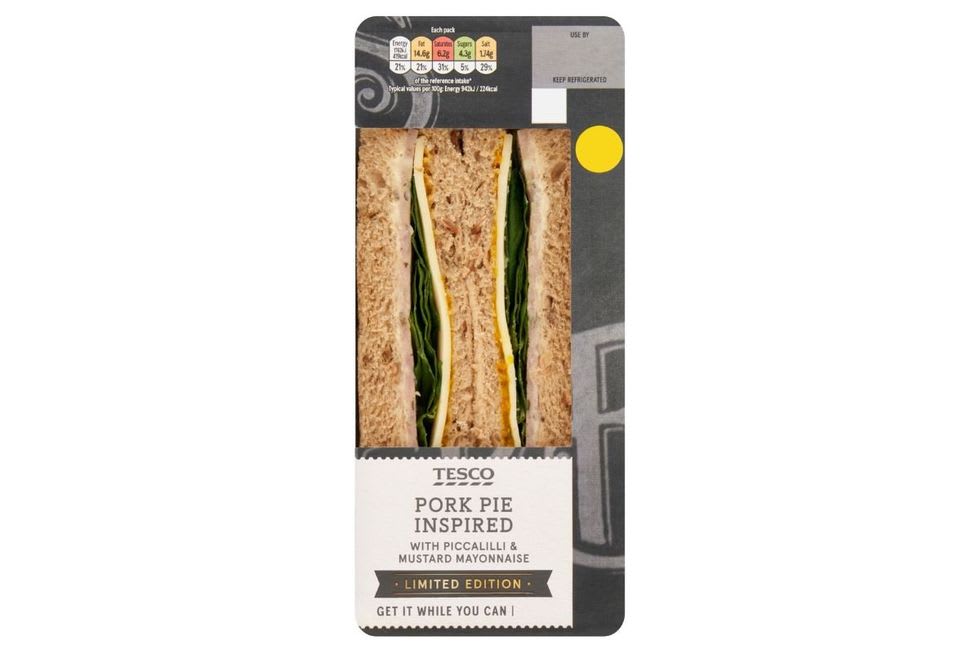 Tesco launches pork pie sandwich as third of young Britons admit they ...