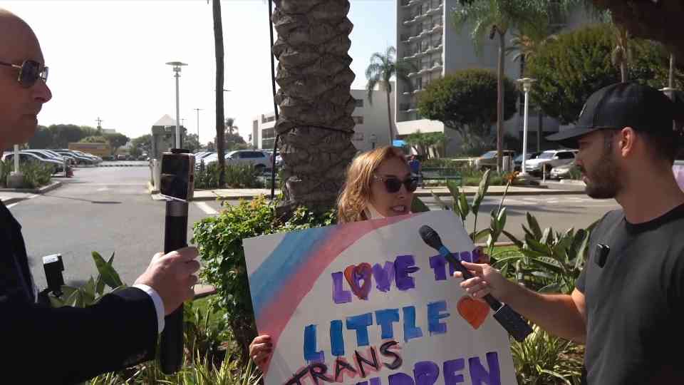 Trans activist rage quits conversation when confronted with facts