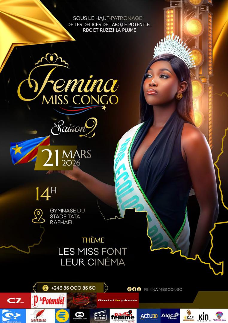 « Les Miss font leur cinéma » : Femina Miss Congo 2026 met le 7e art à ...