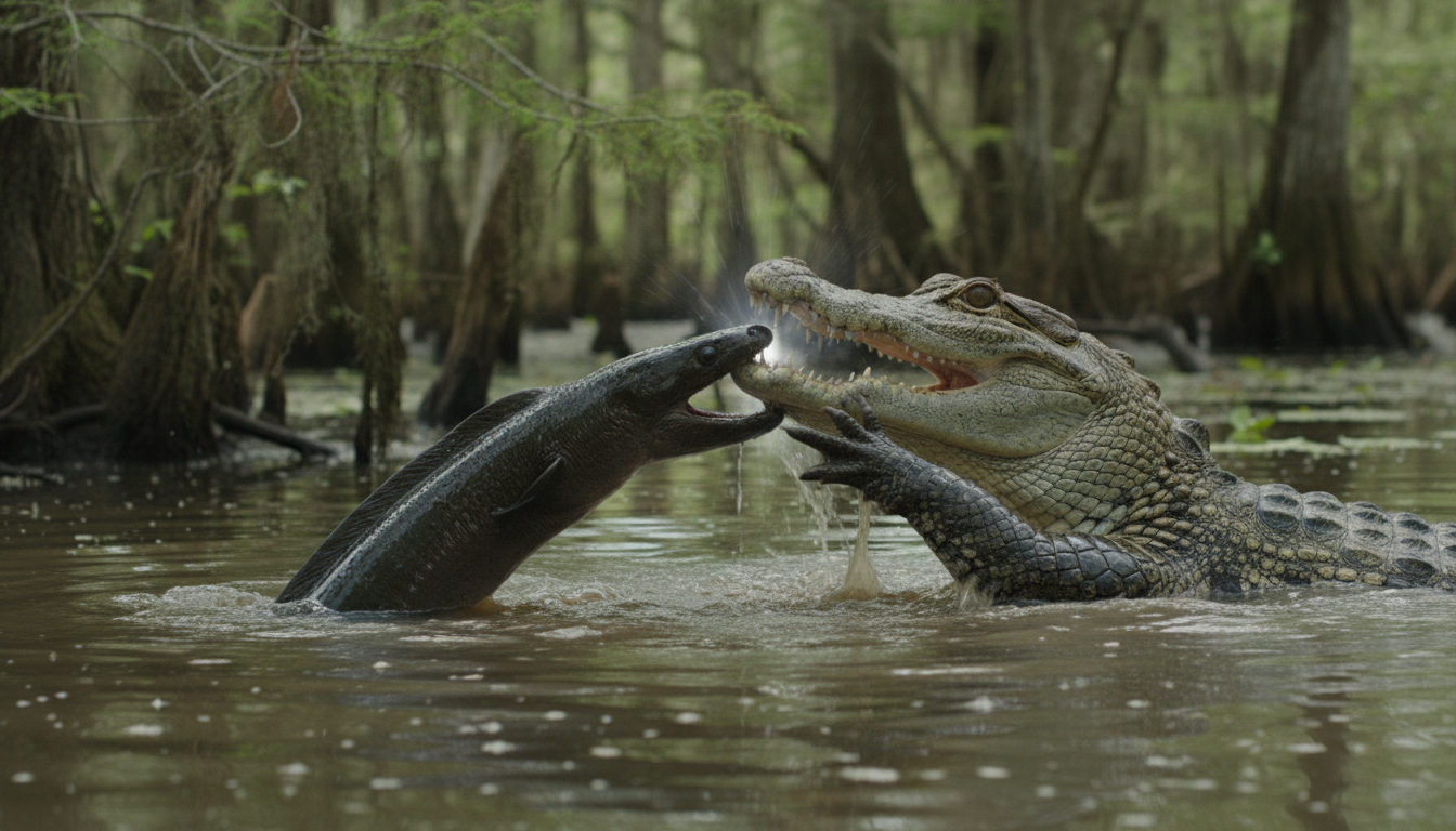 Why electric eels leap out of water to shock predators… scientists ...