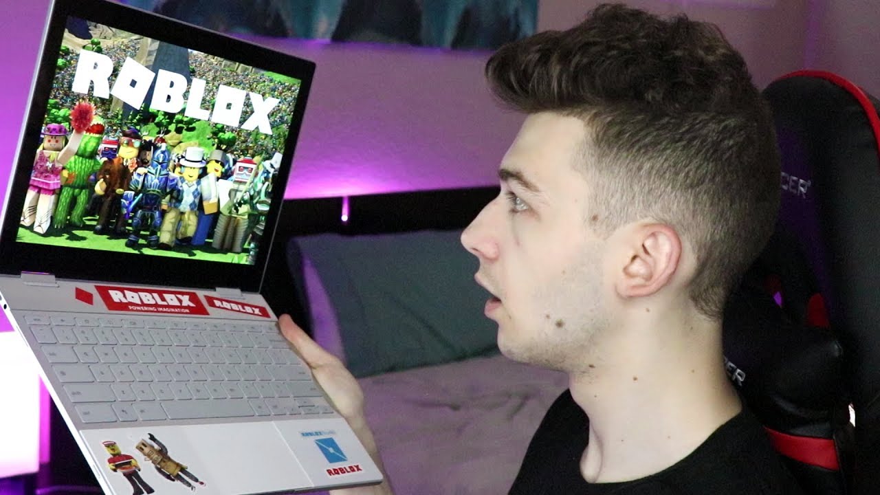 Roblox actually sent me this brand new high tech laptop