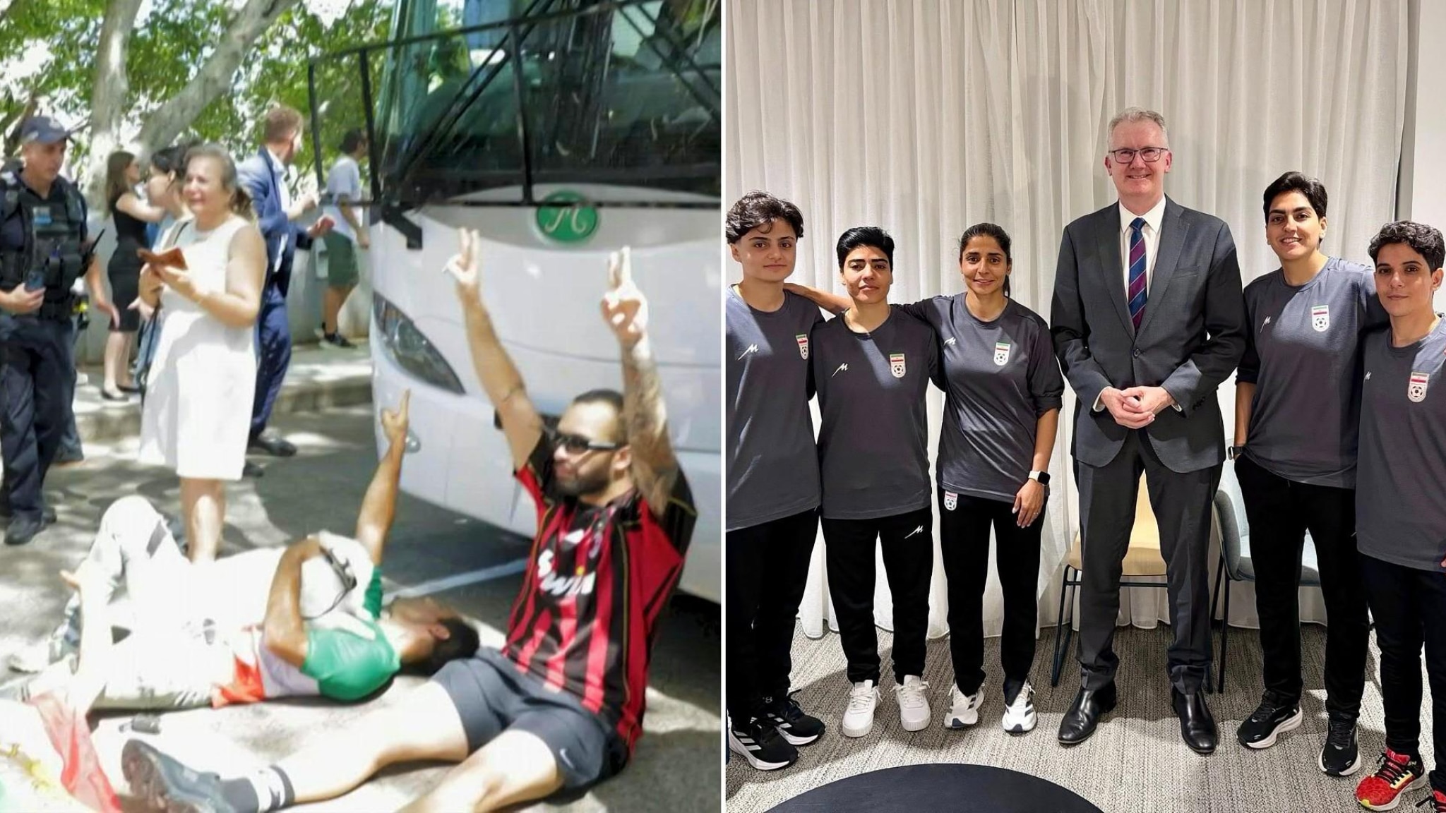 Australia, manifestanti tentano di fermare il bus delle calciatrici ...