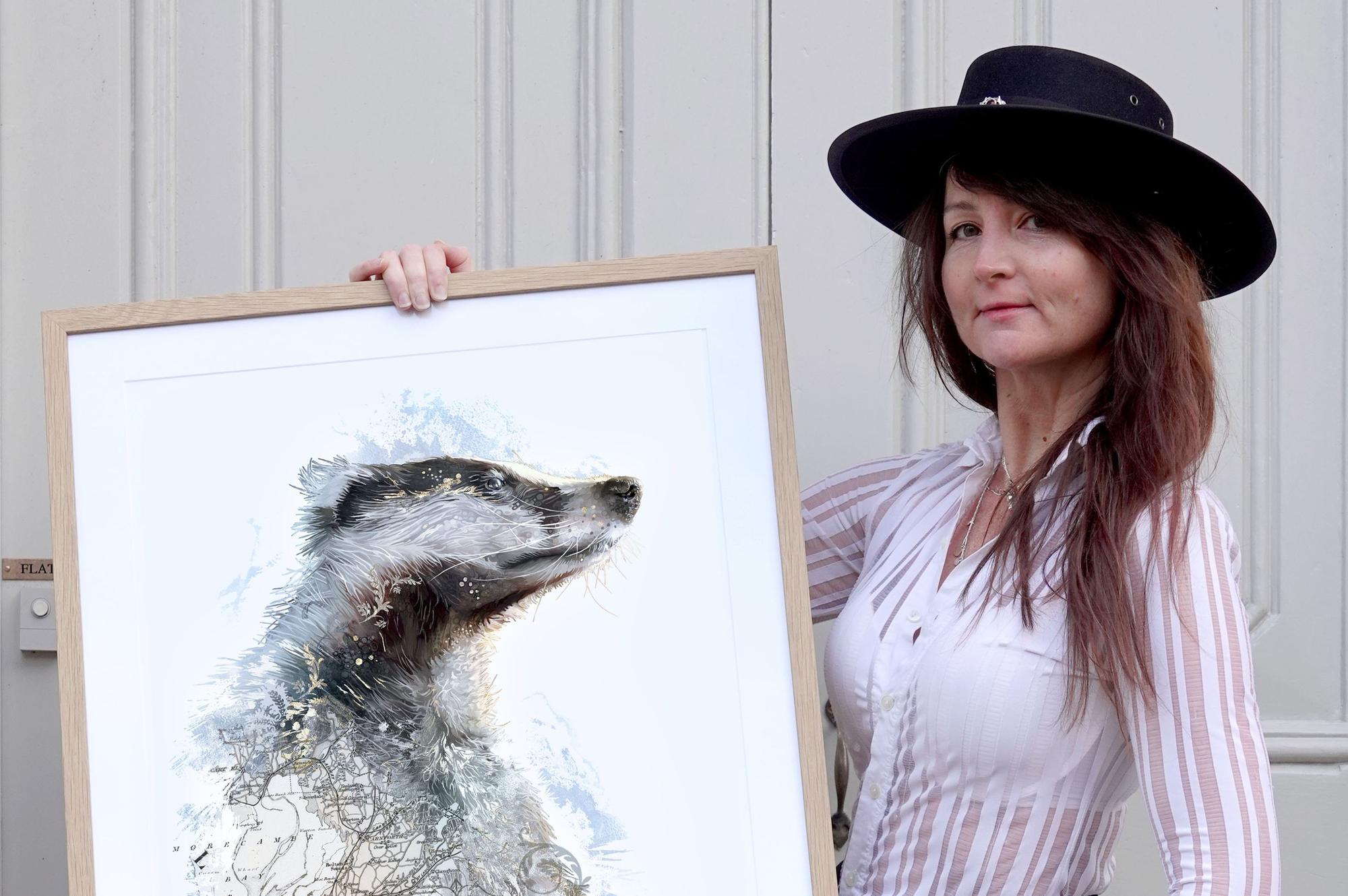 Lancaster artist Sandy Gardner's gilded “Lancashire Badger” headlines ...