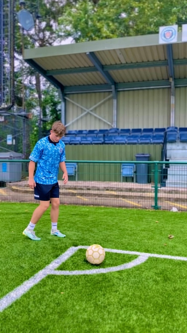 Challenging soccer edition of Simon Says game