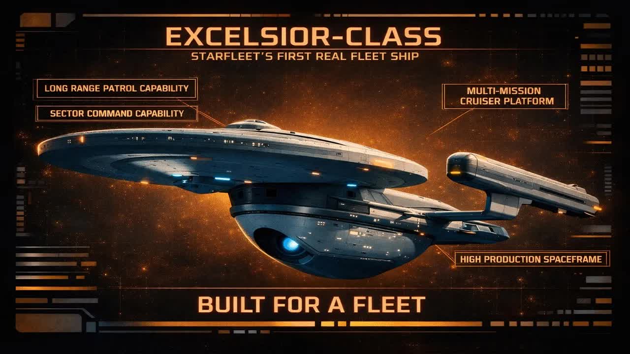 Excelsior-class - Starfleet’s first real fleet ship