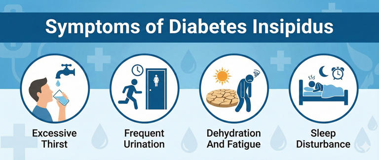 Diabetes insipidus: Symptoms, causes, diagnosis, and treatment explained