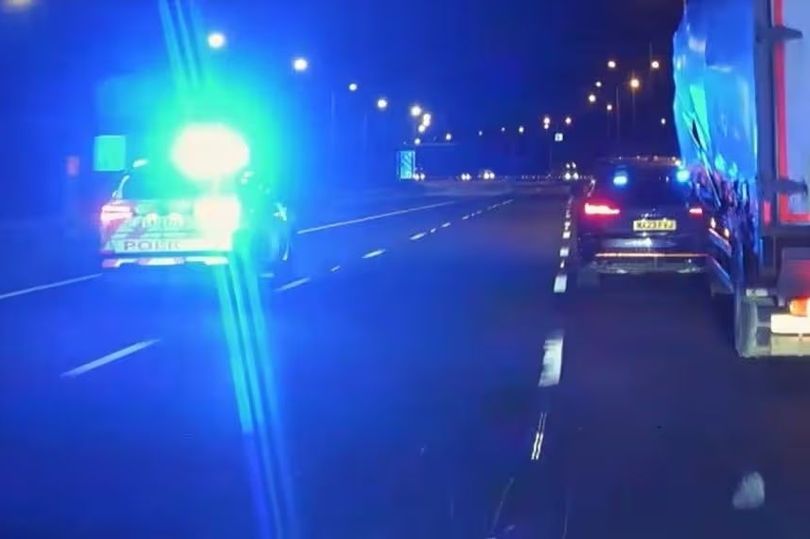 Police cars and helicopters chase criminals down M62 and M6 after ...