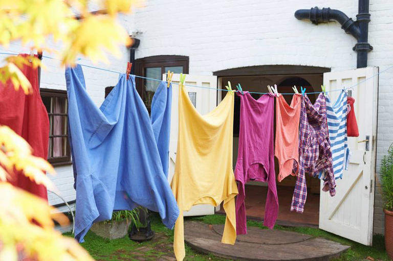 Experts warn against using clothes pegs when drying laundry outside ...
