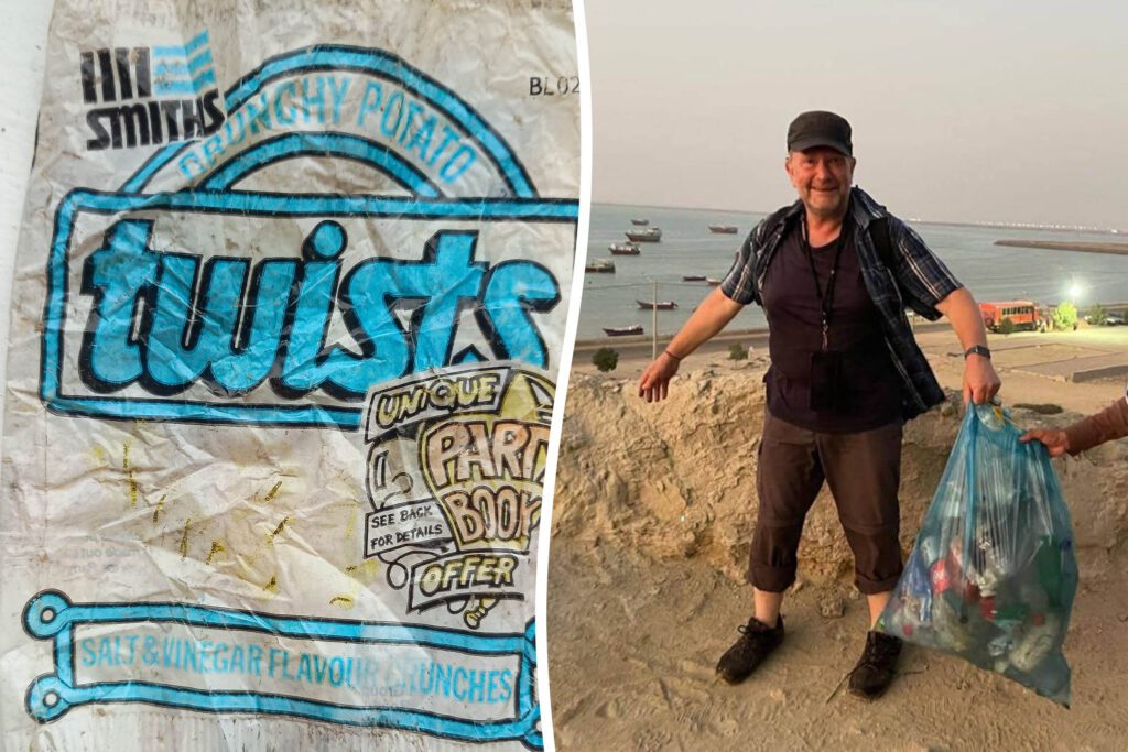 Litter picker uncovers crisp packet from 1976