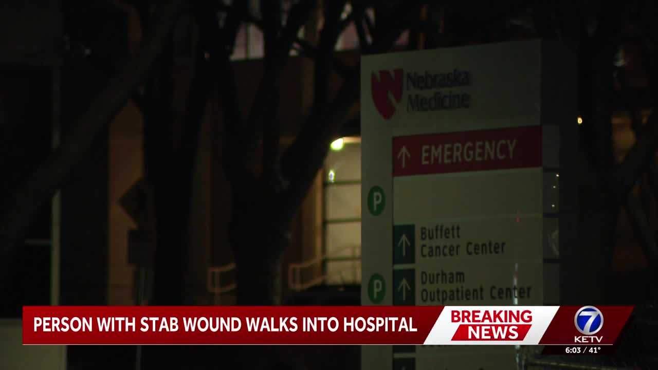 Person with stab wound walks into Nebraska Medicine early Tuesday morning