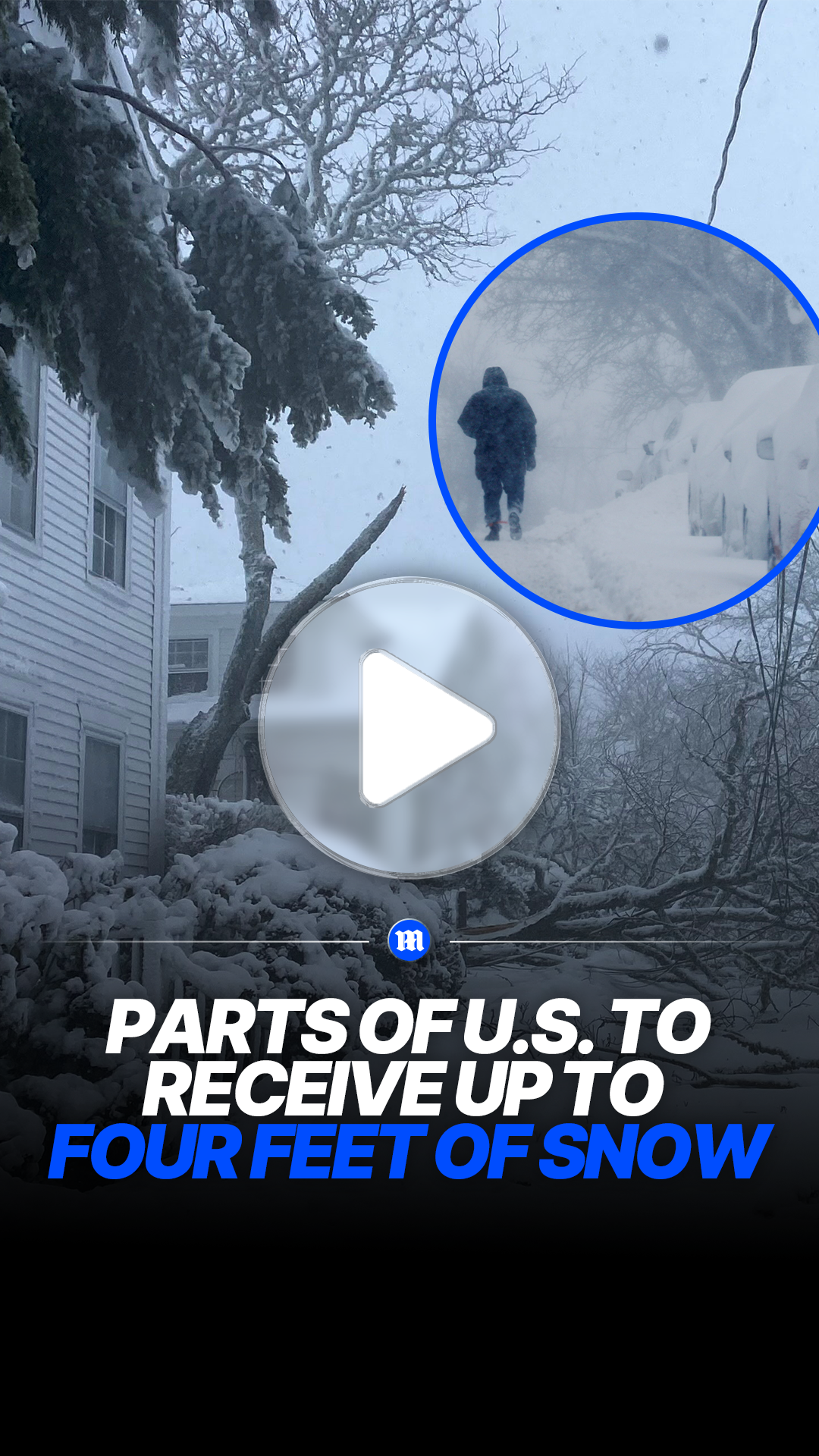 Major winter storm expected to dump up to 4 feet of snow in parts of US