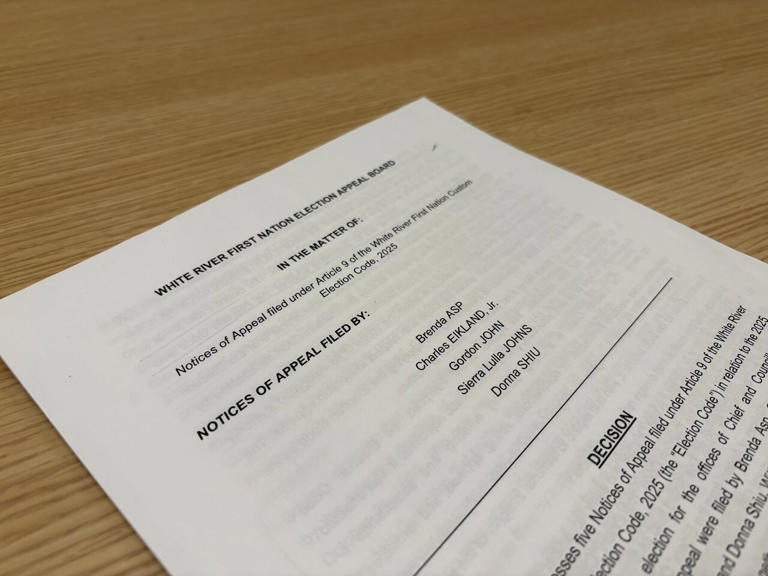 Appeal board orders new election for White River First Nation after ...