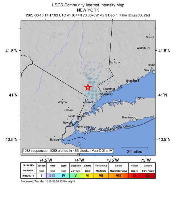 Earthquake felt in parts of Connecticut