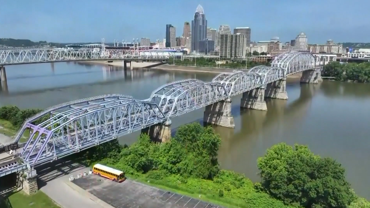Purple People Bridge reopens ahead of schedule with completion of long ...