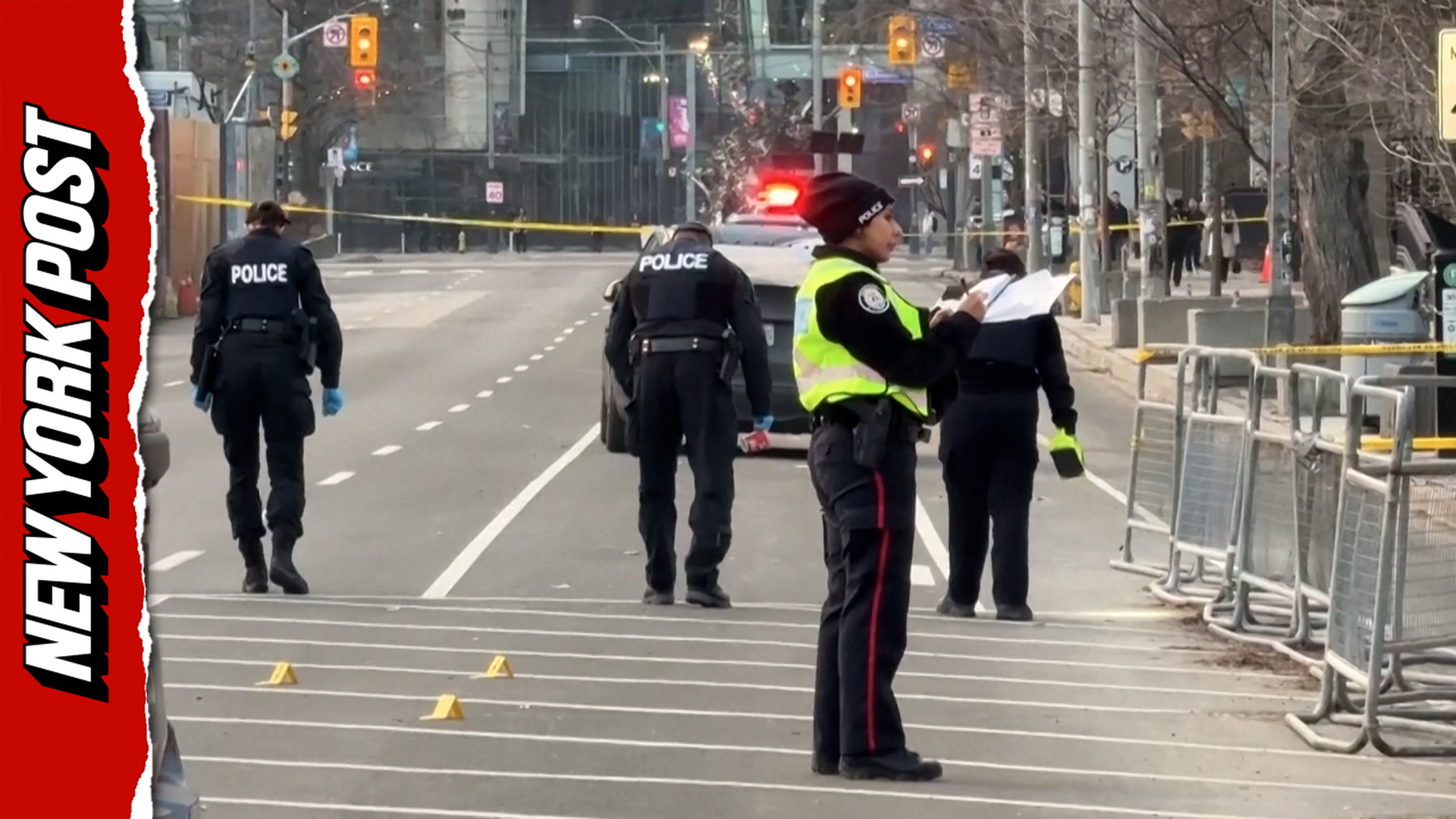 Police arrive on scene after shots fired at US consulate in Toronto