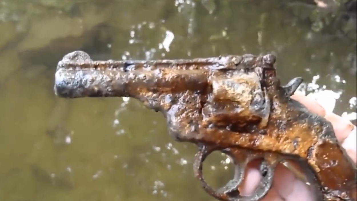 A mystery Civil War relic came out of the riverbank in one piece