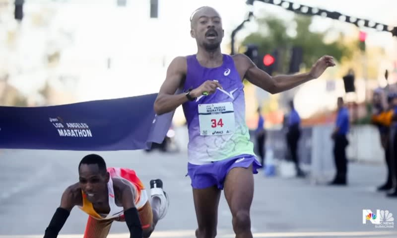 LA Marathon winner overtakes leader with very last step