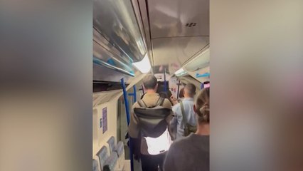 Trapped Victoria line passengers led onto platform following an ...