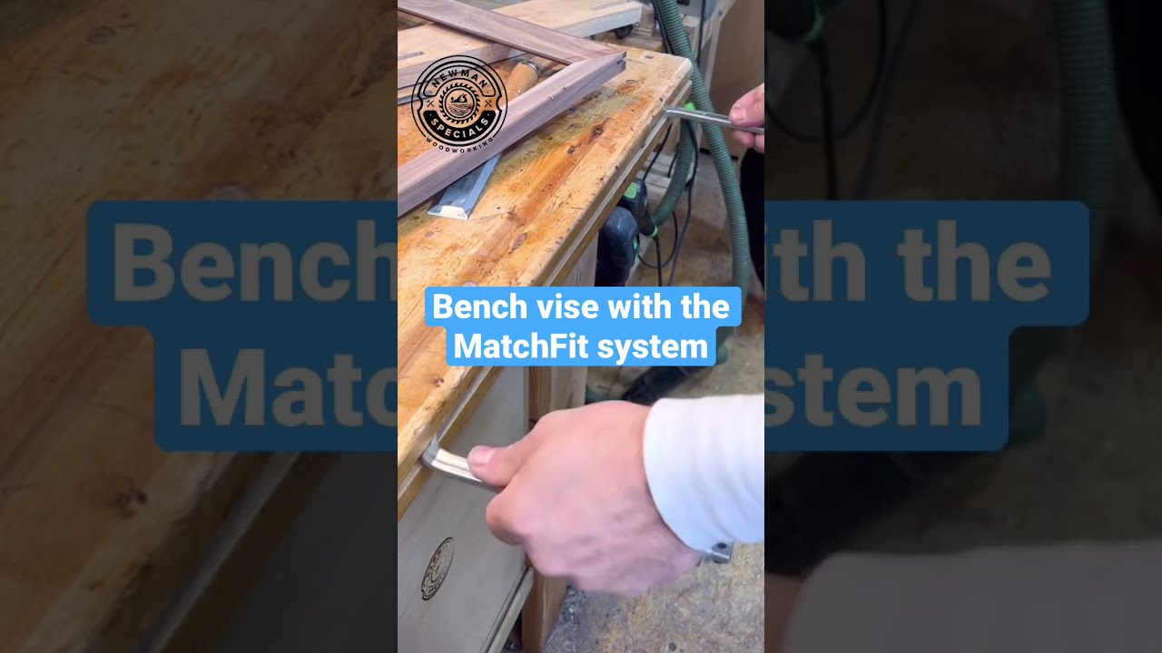 Cheap bench vise using the MatchFit system #workbench #woodworking #diy