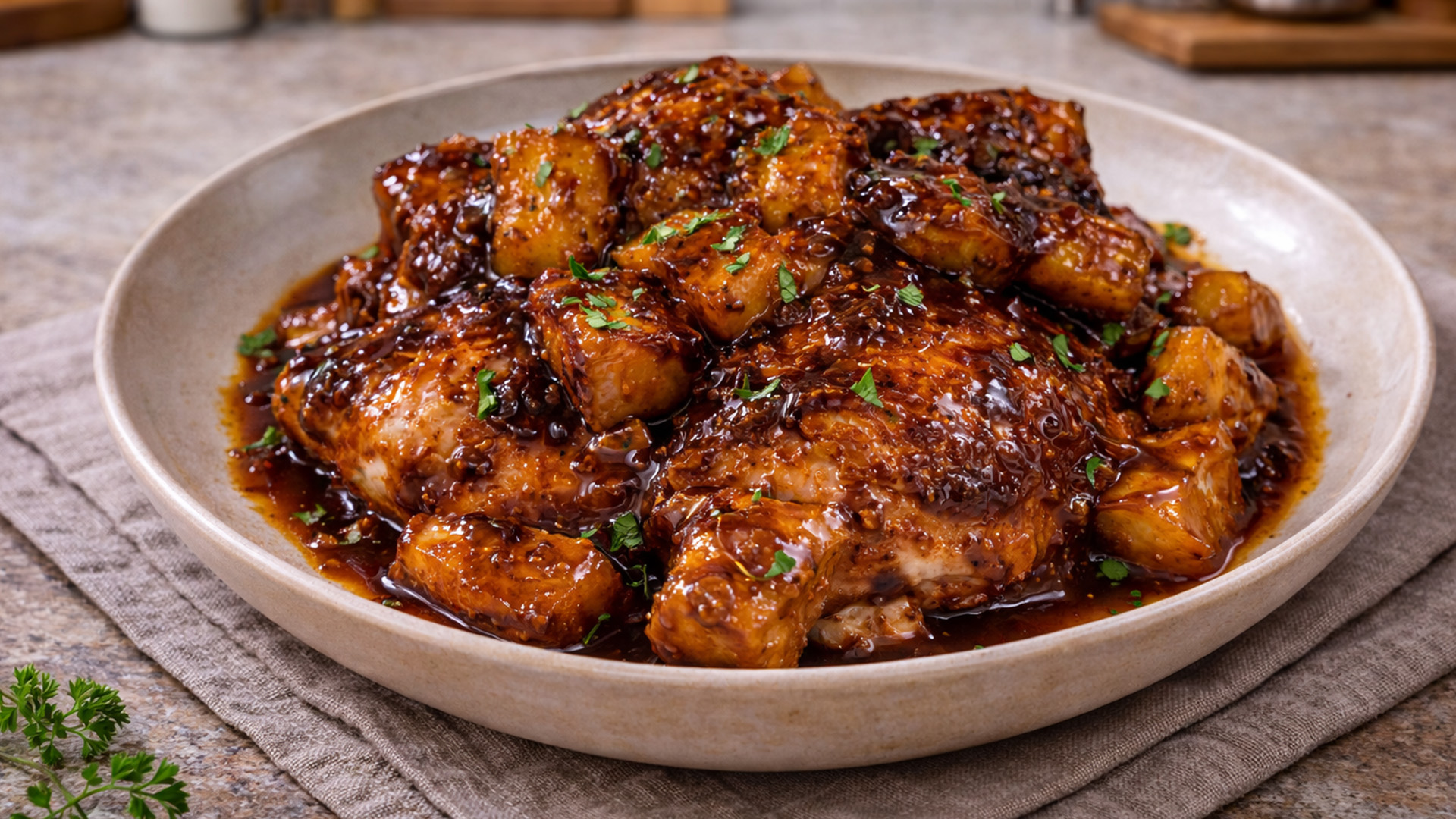 Why chicken hamonado has that sweet savory flavor