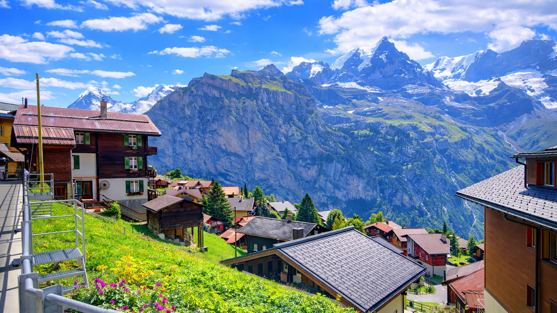 Mürren Lauterbrunnen: Un pueblo suizo sin autos con paisajes ...