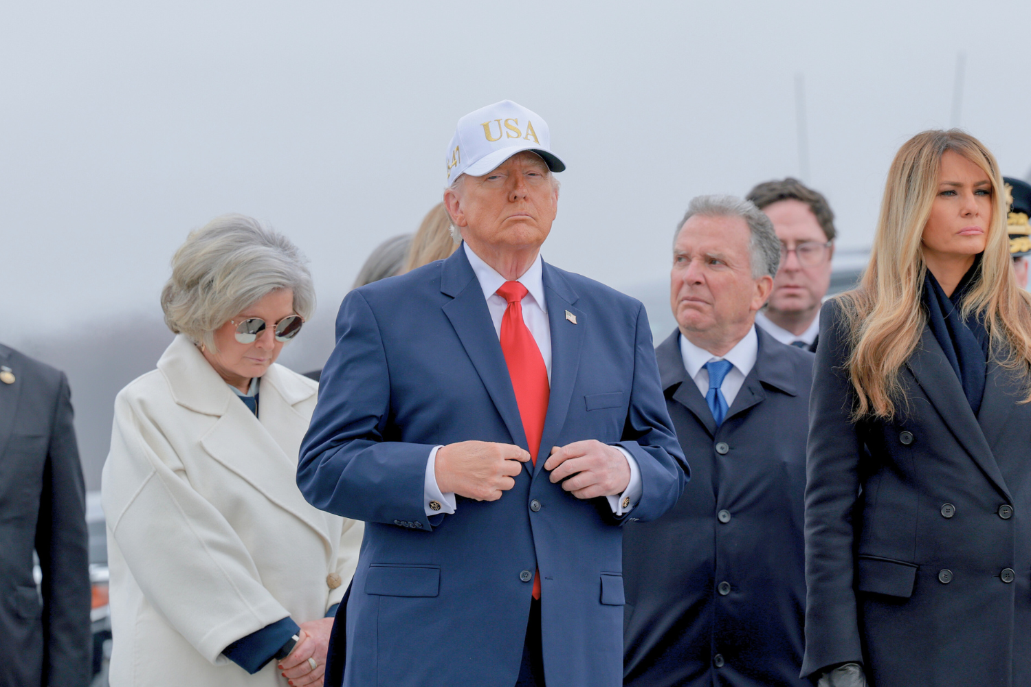 Trump’s hat goes viral again day after troop transfer outfit causes outrage