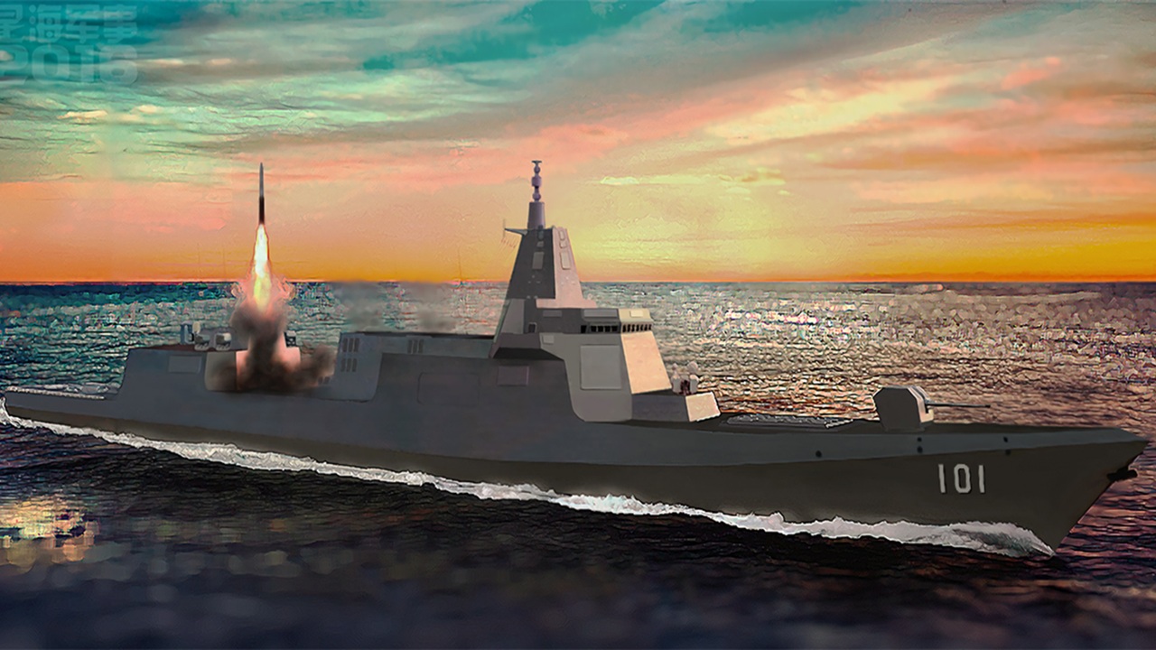 China just unveiled two brand-new Type 055 destroyers