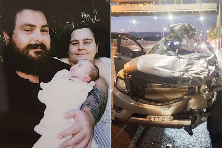 New dad hit by wrong-way driver while heading to visit weeks-old baby ...