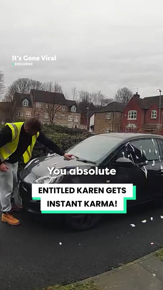 Entitled Karen gets instant karma