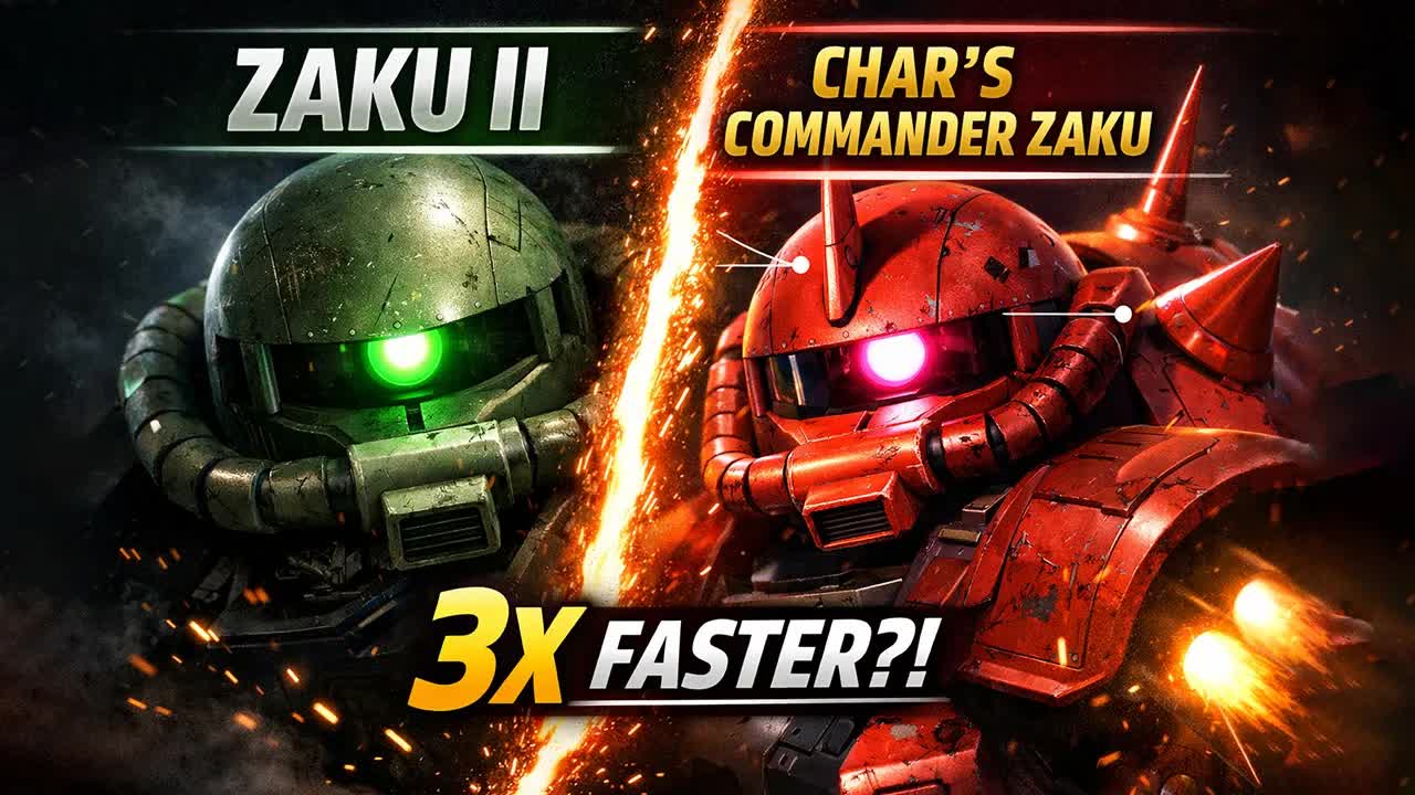 Zaku II vs Commander Type — The real differences explained