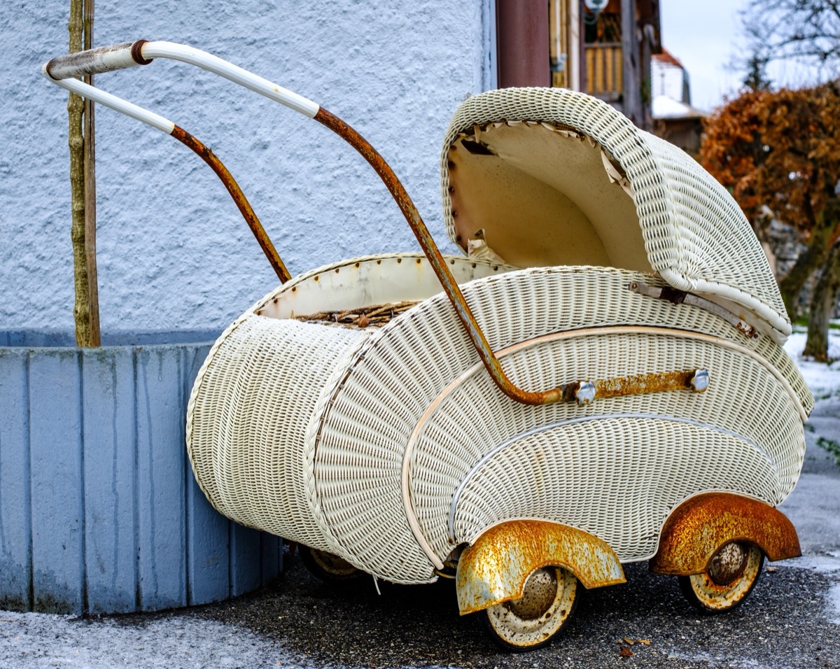 These vintage car-shaped baby carriages are cooler than any stroller today