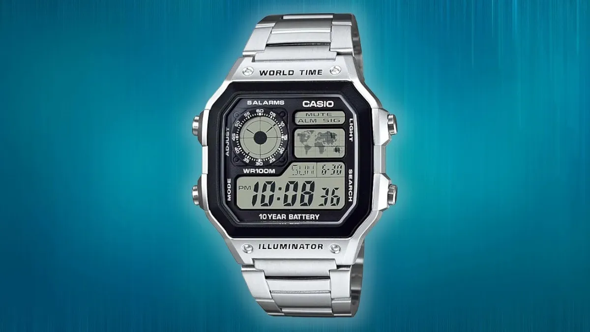 Icónico reloj Casio de acero inoxidable para hombre por menos de $699 ...