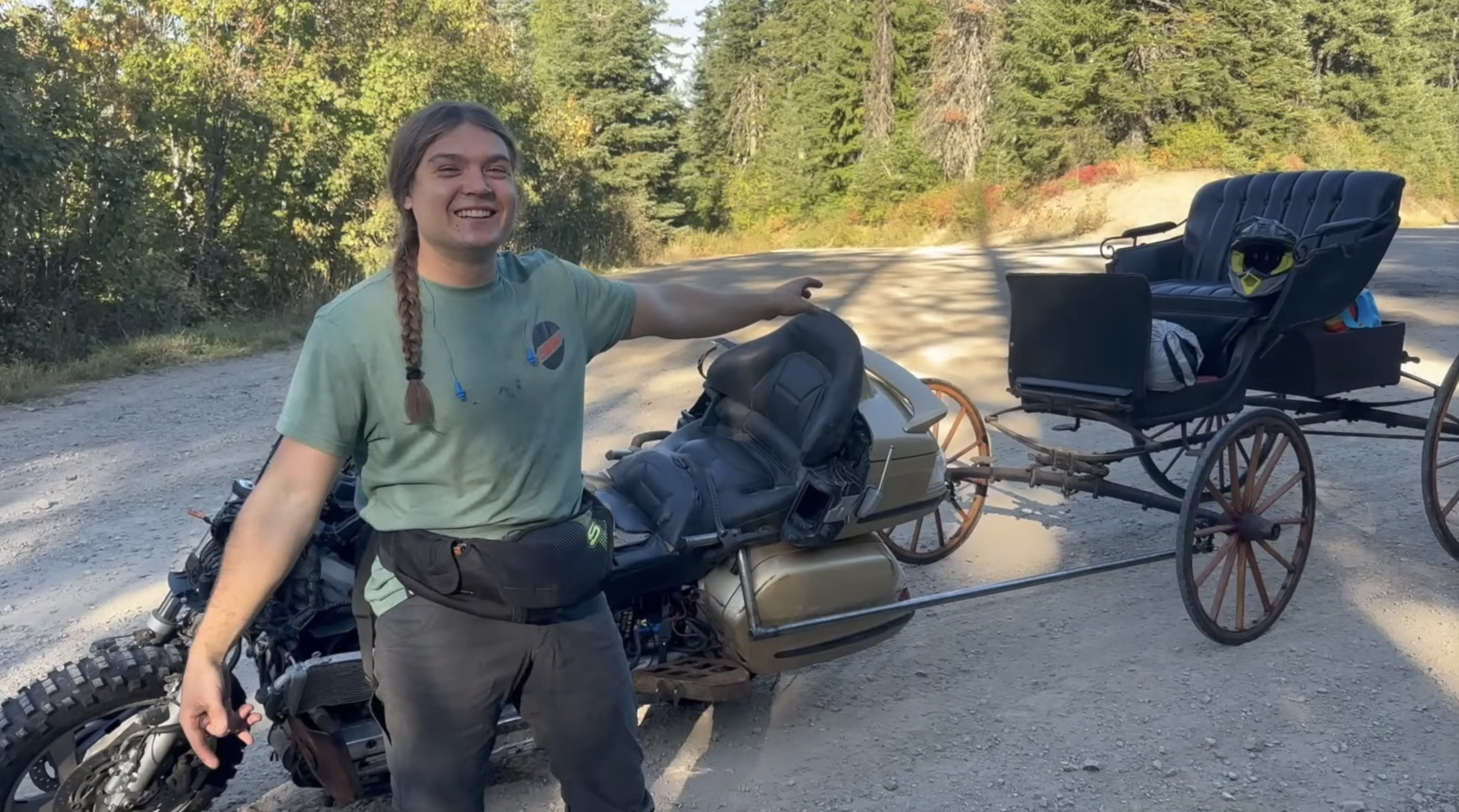 I towed a 100-year-old buggy 100 miles! 🚙